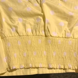 Zara | Tops | Zara Yellow Puff Sleeve Top | Poshmark